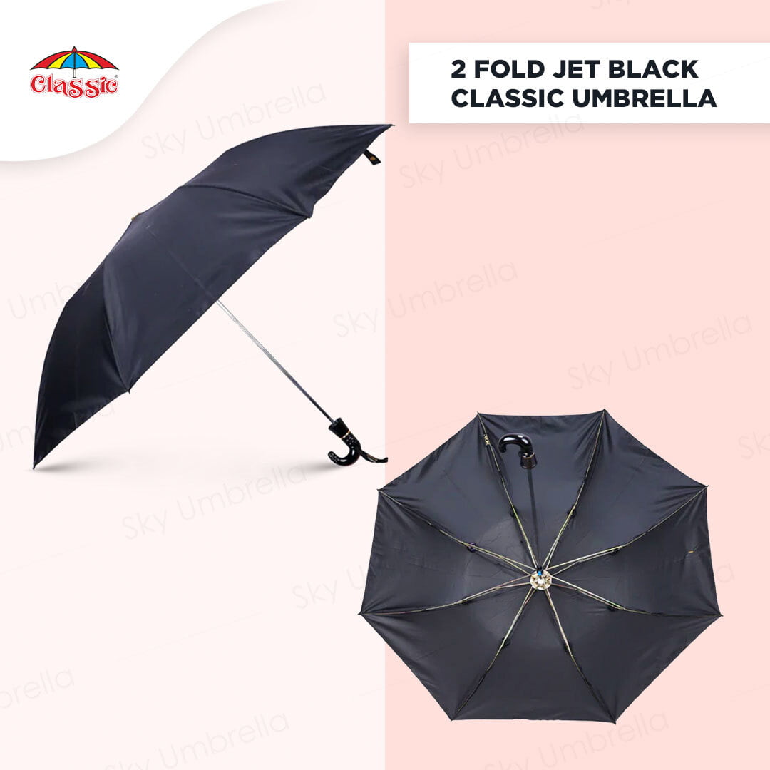 Jet Black Umbrella | CLASSIC UMBRELLA