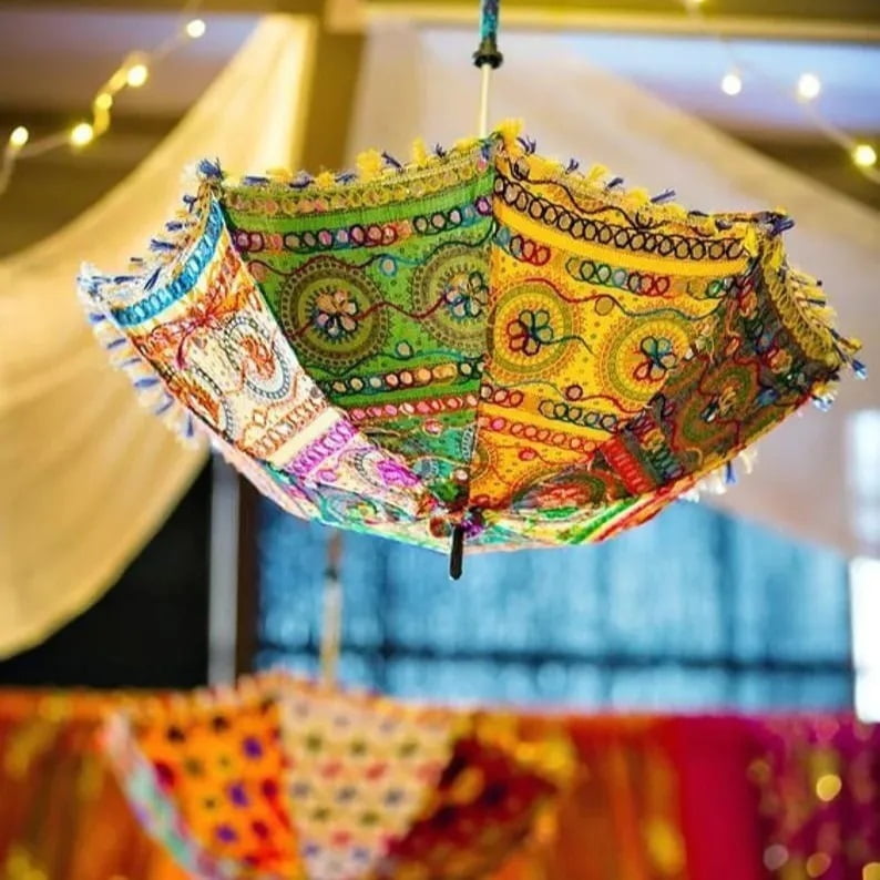 Rajasthani Jaipuri handcrafted umbrella parasols
