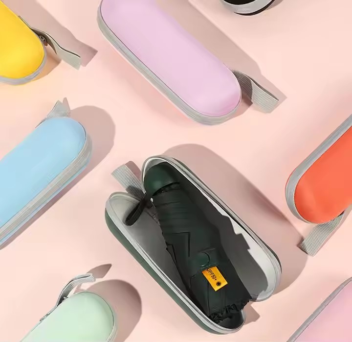 5Fold Pocket Capsule with EVA Case Cover Sky Umbrella