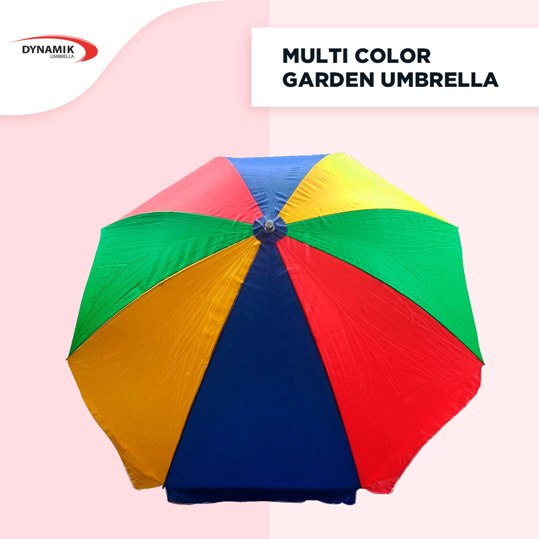 Multi Color Classic Garden Umbrella Parasol